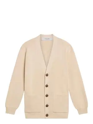 GOLDEN GOOSE Cardigan With Graphic Back Detail - Nude