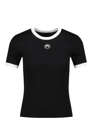 MARINE SERRE Moon Logo Jersey T-shirt - Black