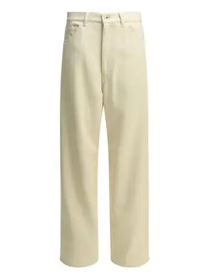 Auralee Wide-leg Trousers - Nude