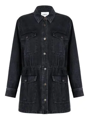 Isabel Marant Étoile Buttoned Denim Jacket - Black