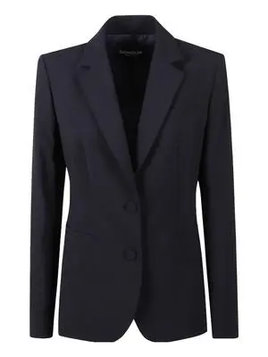 DONDUP Tailored Blazer With Lapel Collar And Patch Pockets - Black