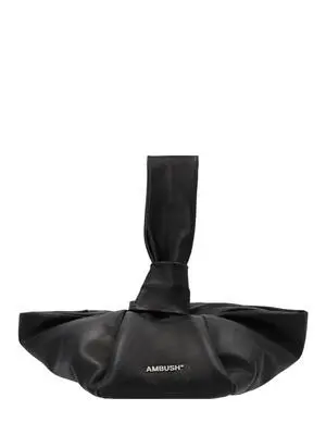 AMBUSH Twisted Top Handle Bag - Black