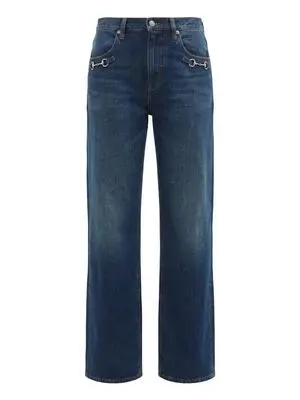 Gucci Horsebit Straight-leg Jeans - Blue