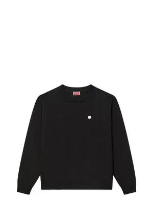 Kenzo Embroidered Cotton Sweatshirt - Black