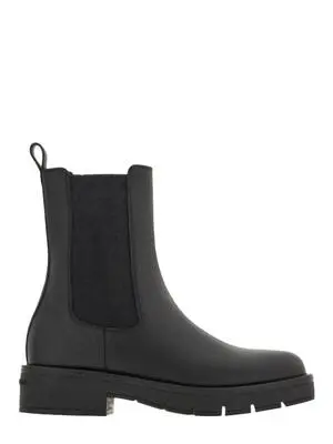 FERRAGAMO Chelsea Boots In Kid Leather - Black