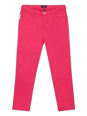 Emporio Armani Rose Red Logo Straight Leg Jeans - Pink