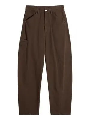 LEMAIRE Twisted Workwear Straight-leg Trousers - Cocoa