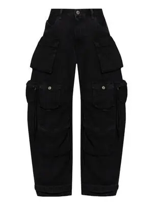 Attico The Fern Cargo Pants - Black
