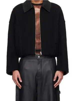 JEAN PAUL GAULTIER Zippered Long-sleeved Jacket - Black