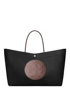 Tory Burch Ella Twist Logo Shoulder Bag - Black