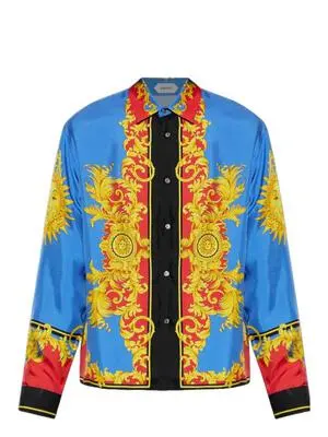 Versace Baroque Sun Print Shirt - Multi-color