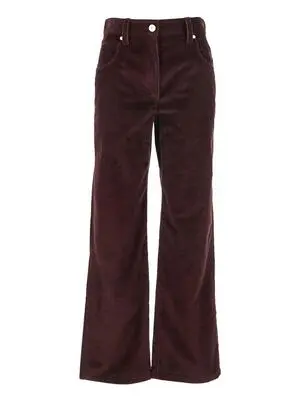 Brunello Cucinelli Straight Leg Corduroy Trousers - Black