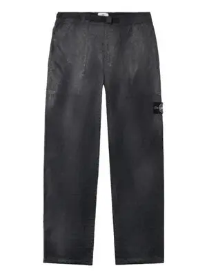 Stone Island Loose Fit Fatigue Trousers - Black