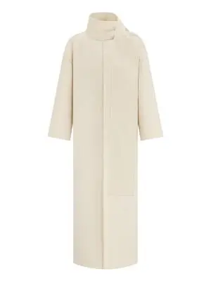 Dior Coat With Scarf Collar - Off White