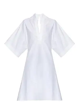 Jacquemus V-neck Asymmetrical Top With Slit Hem - White