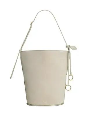 Alaïa Small Ring-detail Bucket Bag - Nude