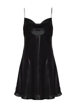 DIESEL® D-mintel Chain Strap Mini Dress - Black