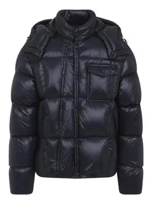 Moncler Serfanto Hooded Short Down Jacket - Black