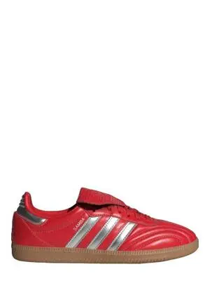ADIDAS ORIGINALS Samba Lace-up Leather Sneakers - Better Scarlet / Silver Metallic / Gum