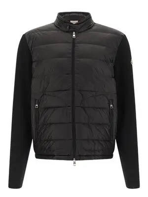 Moncler Zip-up Padded Cardigan - Black