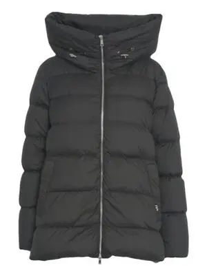Add Hooded Puffer Jacket - Black