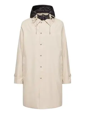 Moncler Kervoyal Hooded Long Down Parka Jacket - Beige