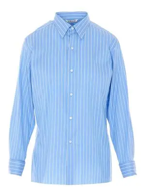 Auralee Striped Shirt - Blue