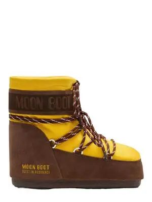 Moon Boot Icon Low Lace-up Boots - Red