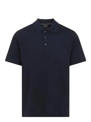 Brioni Buttoned Polo Shirt - Navy