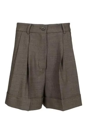 P.a.r.o.s.h Pleated Shorts - Brown
