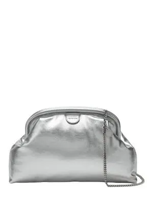 Stella McCartney Metallic Chain Clutch Bag - Silver