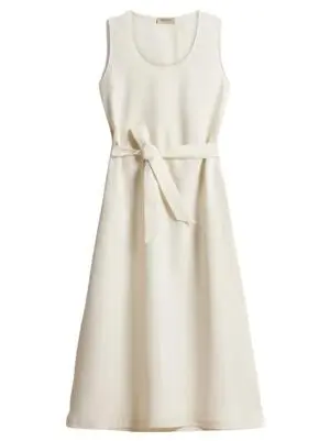 WOOLRICH Woolrich Sleeveless Round Neck Belted Dress