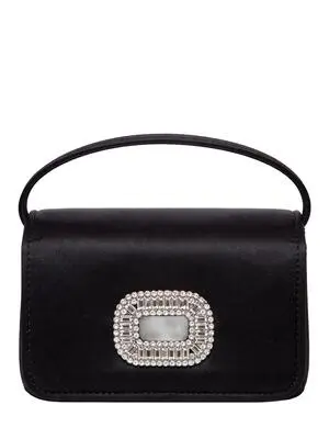 ROGER VIVIER Embellished Shoulder Bag - Black