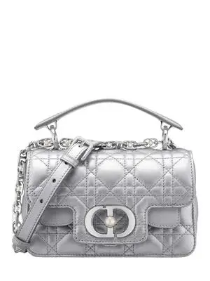 Dior Mini Jolie Shoulder Bag With Cd Clasp - Silver