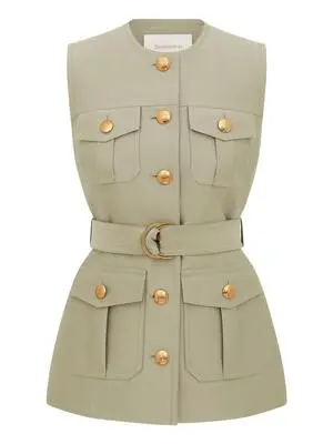 Zimmermann Luna Utility Vest - Palm Color