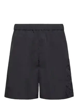Moncler Logo Patch Swim Shorts - Black