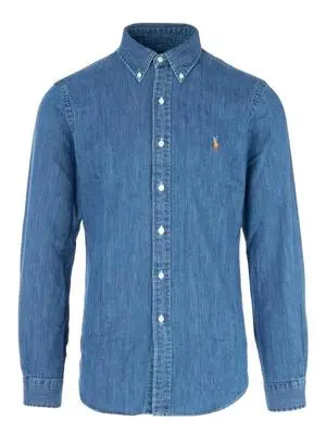Ralph Lauren Polo Slim Fit Denim Shirt - Blue