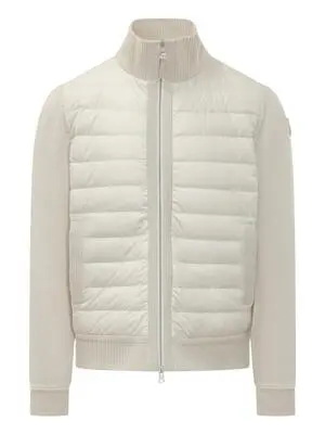 Moncler Padded Zip-up Cardigan - White