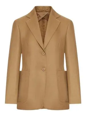 Max Mara Long-sleeved Suit Jacket - Light Brown