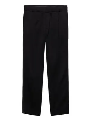Prada Cotton Fleece Pants With Re-nylon Details - Black