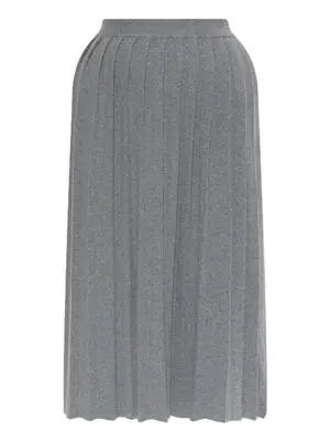 LISA YANG Pleated Midi Skirt - Gray