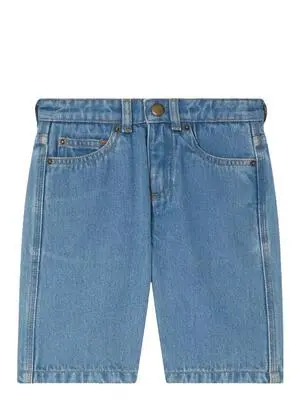 Bonpoint Elvio Five-pocket Denim Shorts - Medium Blue