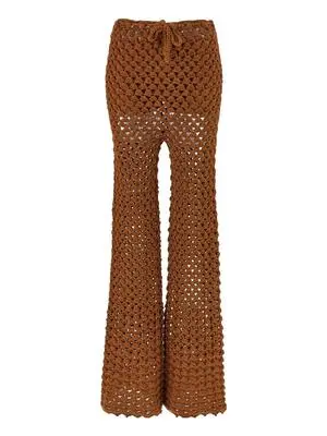 Ermanno Scervino Crochet Trousers - Brown
