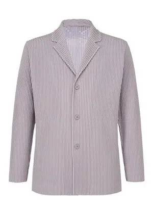 Issey Miyake Pleated Suit Jacket - Cloud Gray