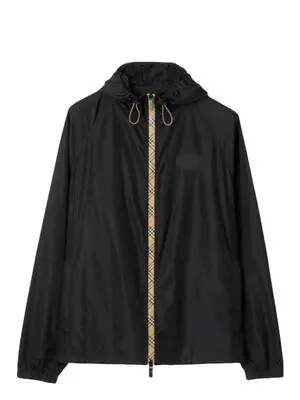 Burberry Burberry Nylon Hooded Jacket With Equestrian Knight Design No