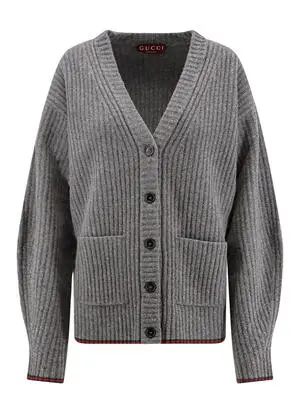 GUCCI Gucci V-Neck Oversized Cardigan