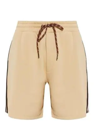 Moncler Logo Patch Drawstring Shorts - Beige