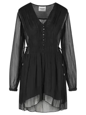 Isabel Marant Étoile Loriena Printed Mini Dress - Black