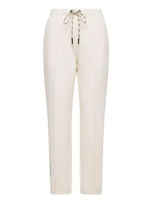 Moncler Logo Track Trousers - White