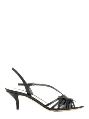 Valentino Garavani Strappy Heeled Sandals With Bow Detailing - Black